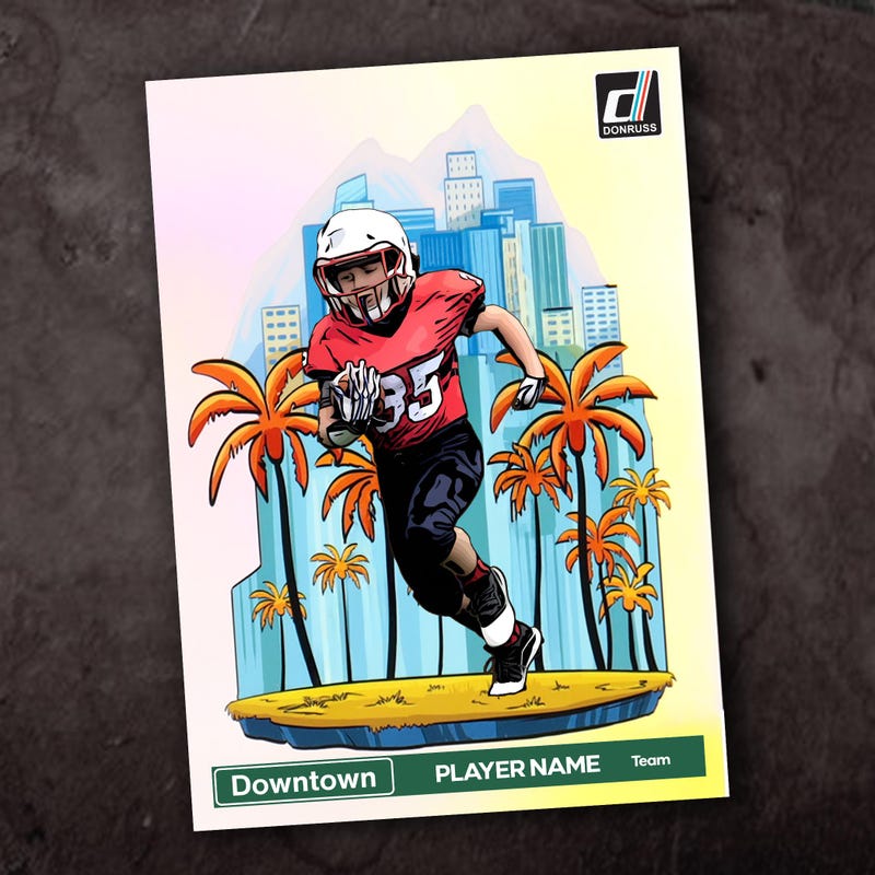 Downtown Football Cards - Etsy