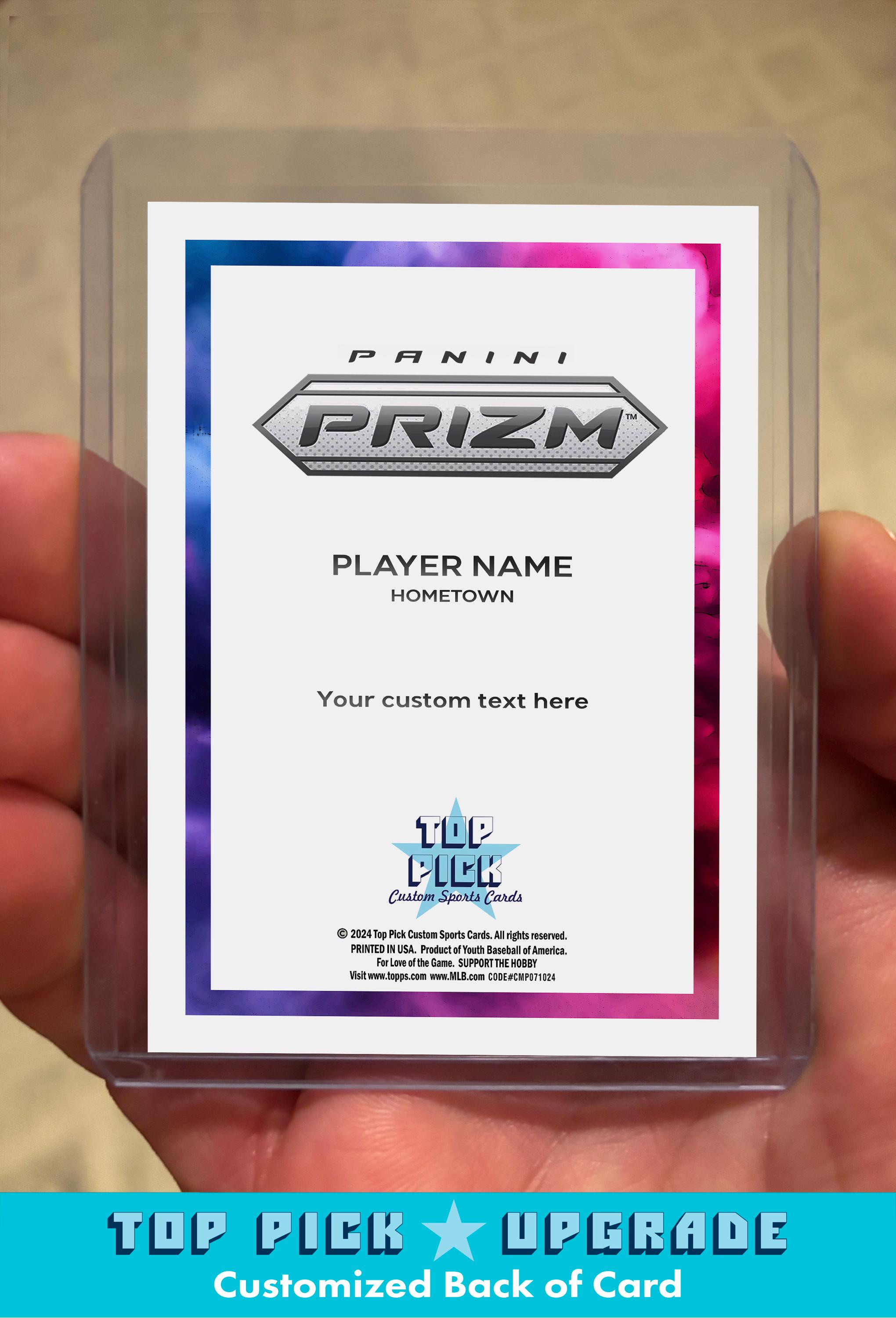 2024 Color Blast (multi-sport) Design - Personalized Sports Card - Etsy