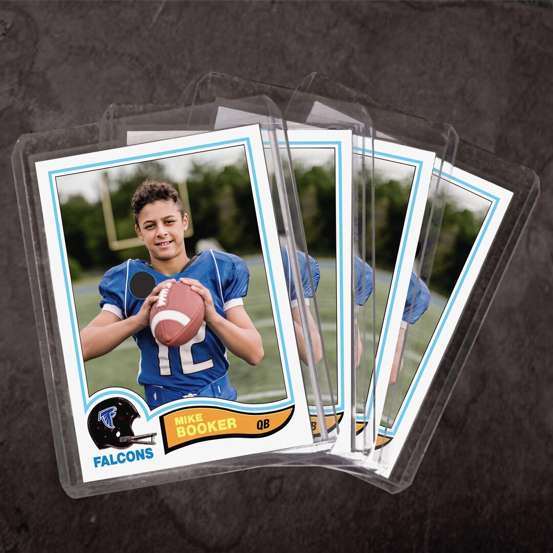 1982 Football Retro Design - Personalized Sports Card - Etsy
