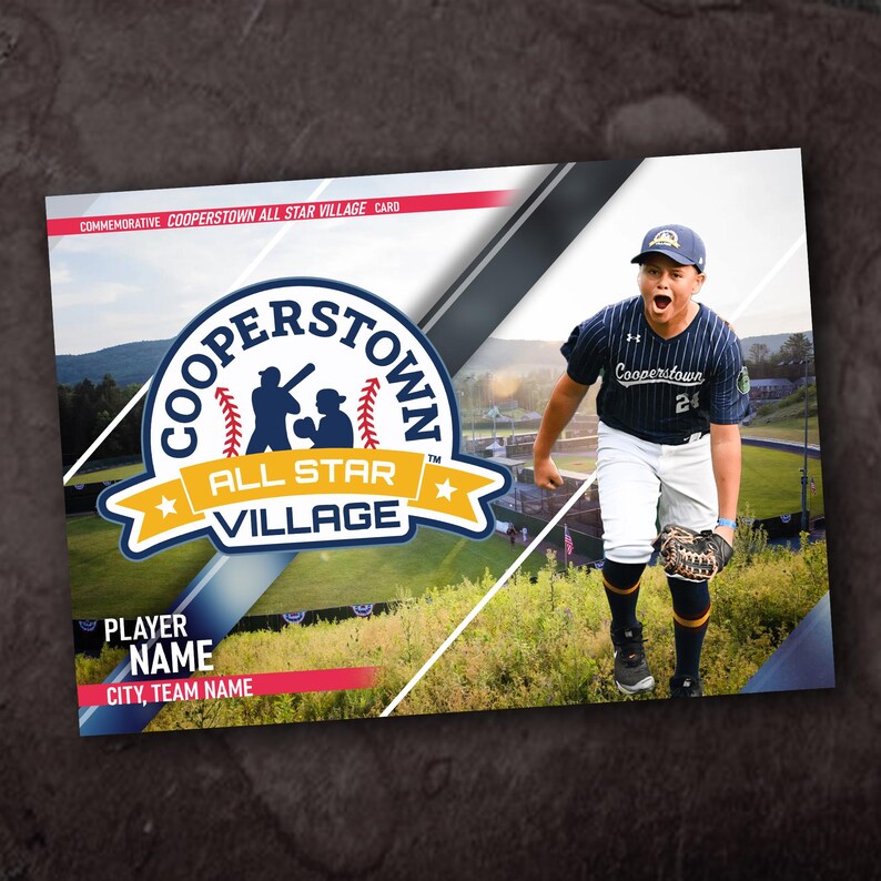 Cooperstown Collection - Commemorative Baseball Card (DIGITAL) - Etsy