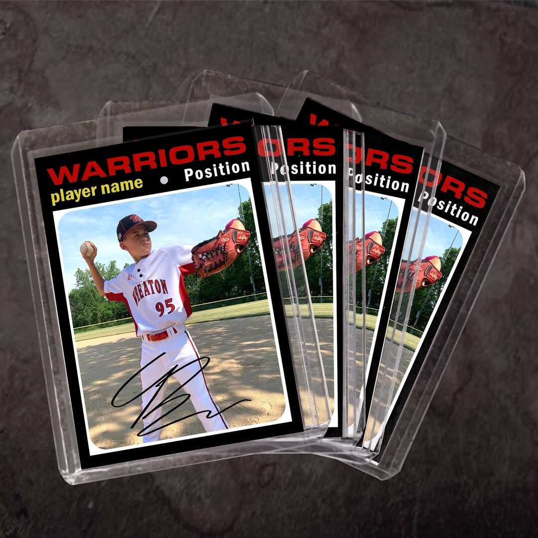 1971 Baseball Vintage Design - Personalized Sports Card - Etsy