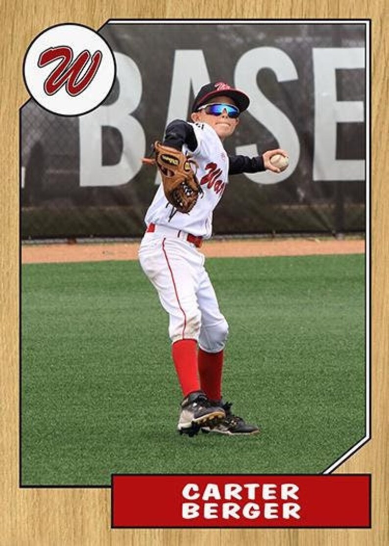 1987 Baseball *iconic* Design - Personalized DIGITAL Card - Etsy