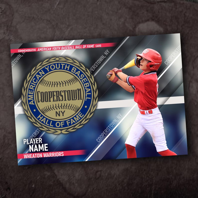 Cooperstown Collection - Commemorative Baseball Card (DIGITAL) - Etsy