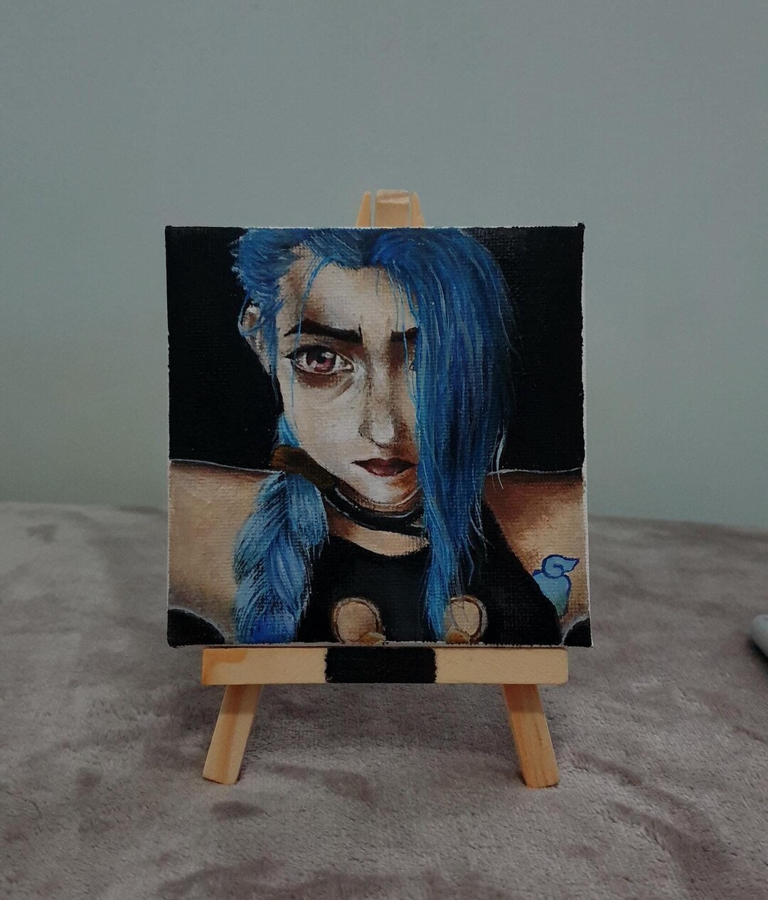 Small Jinx Oleo Painting arcane-league of Legends - Etsy