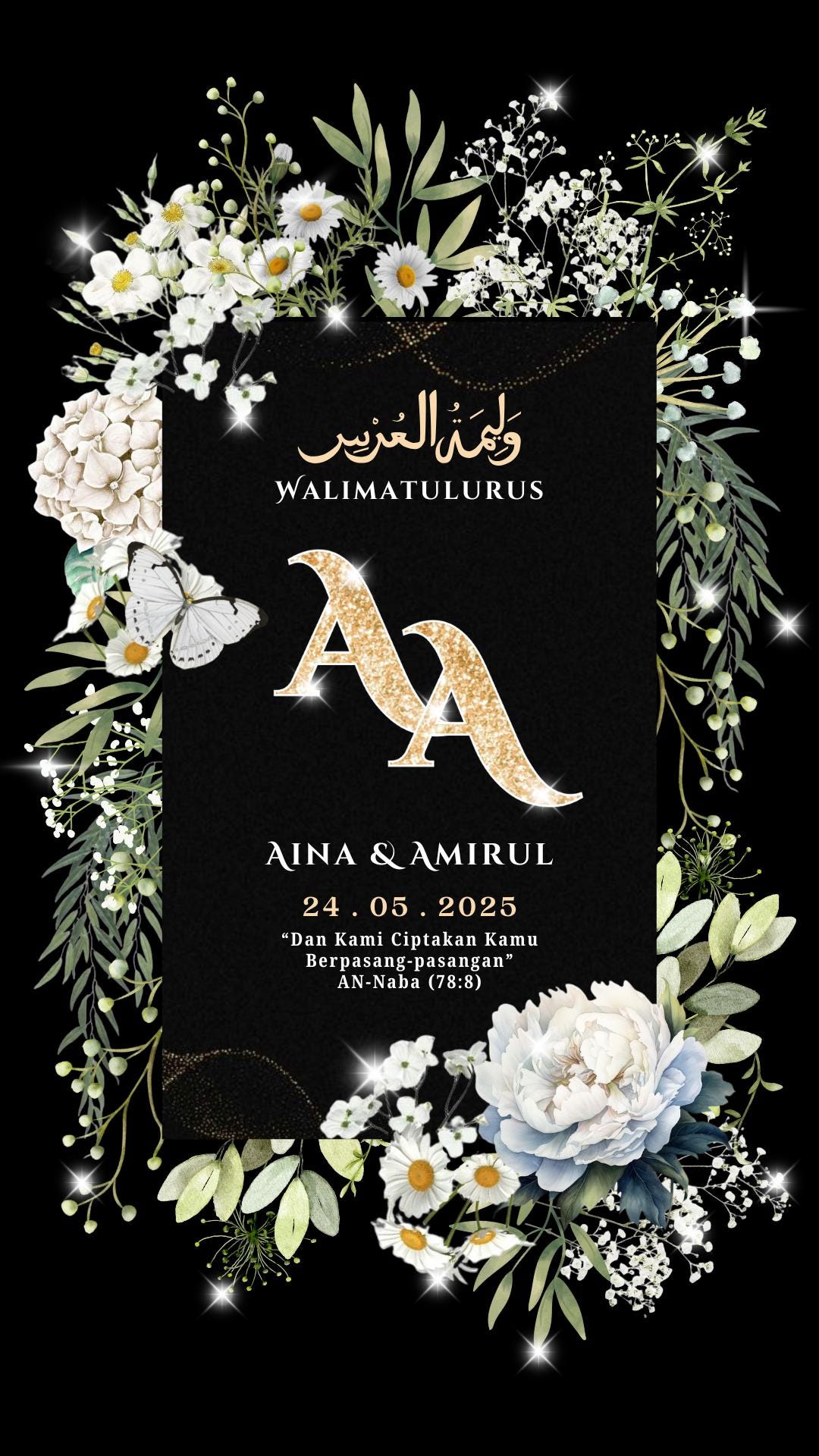 Kad Kahwin Digital, Malay Wedding, Invitation Wedding Card, Jemputan ...