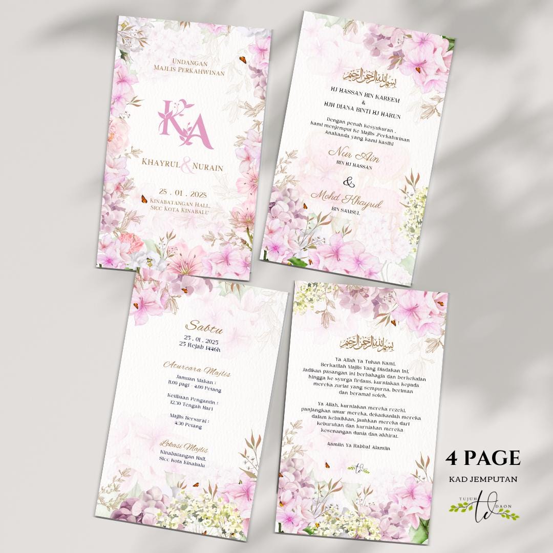 Kad Kahwin Digital Video, Wedding, Invitation Wedding Card, Jemputan ...