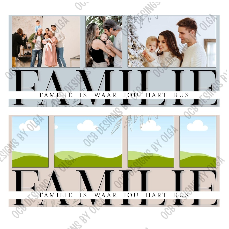 Afrikaans Familie Canva Template – Editable Photo Layout – Works in ...