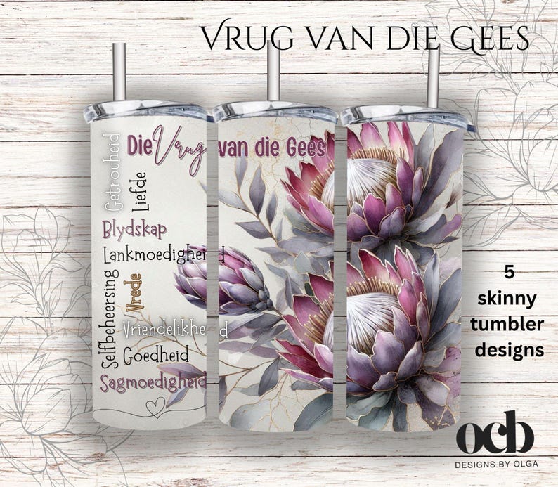 Vrug Van Die Gees, Afrikaans, Tumblers Designs, Skinny Tumbler Wrap ...