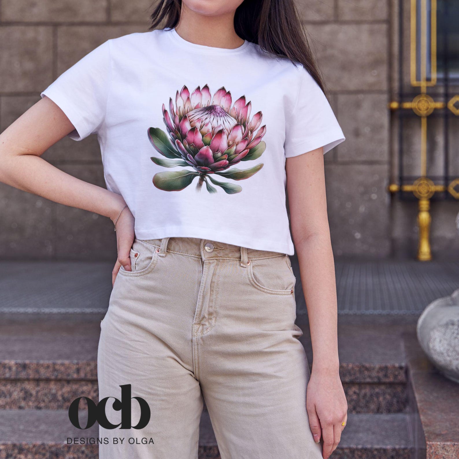 Protea Clipart, Watercolor Proteas, Background Paper, Scrapbooking. - Etsy