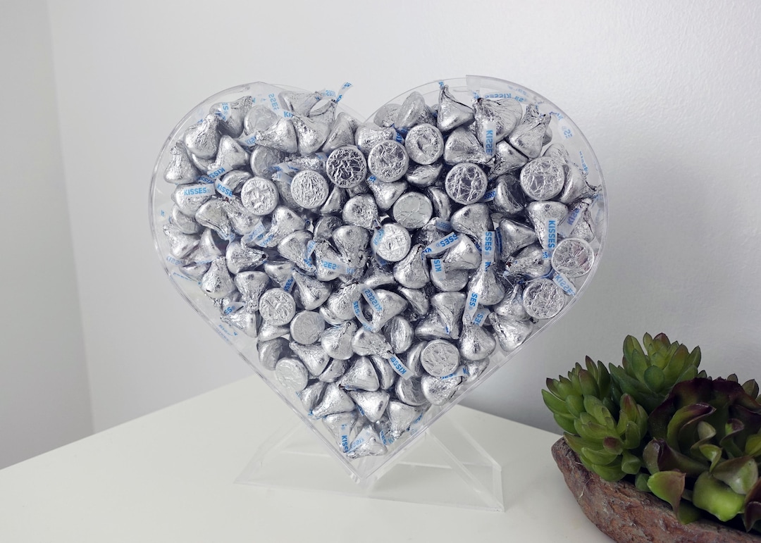 9"h Fillable Acrylic Heart, Acrylic Heart - Etsy