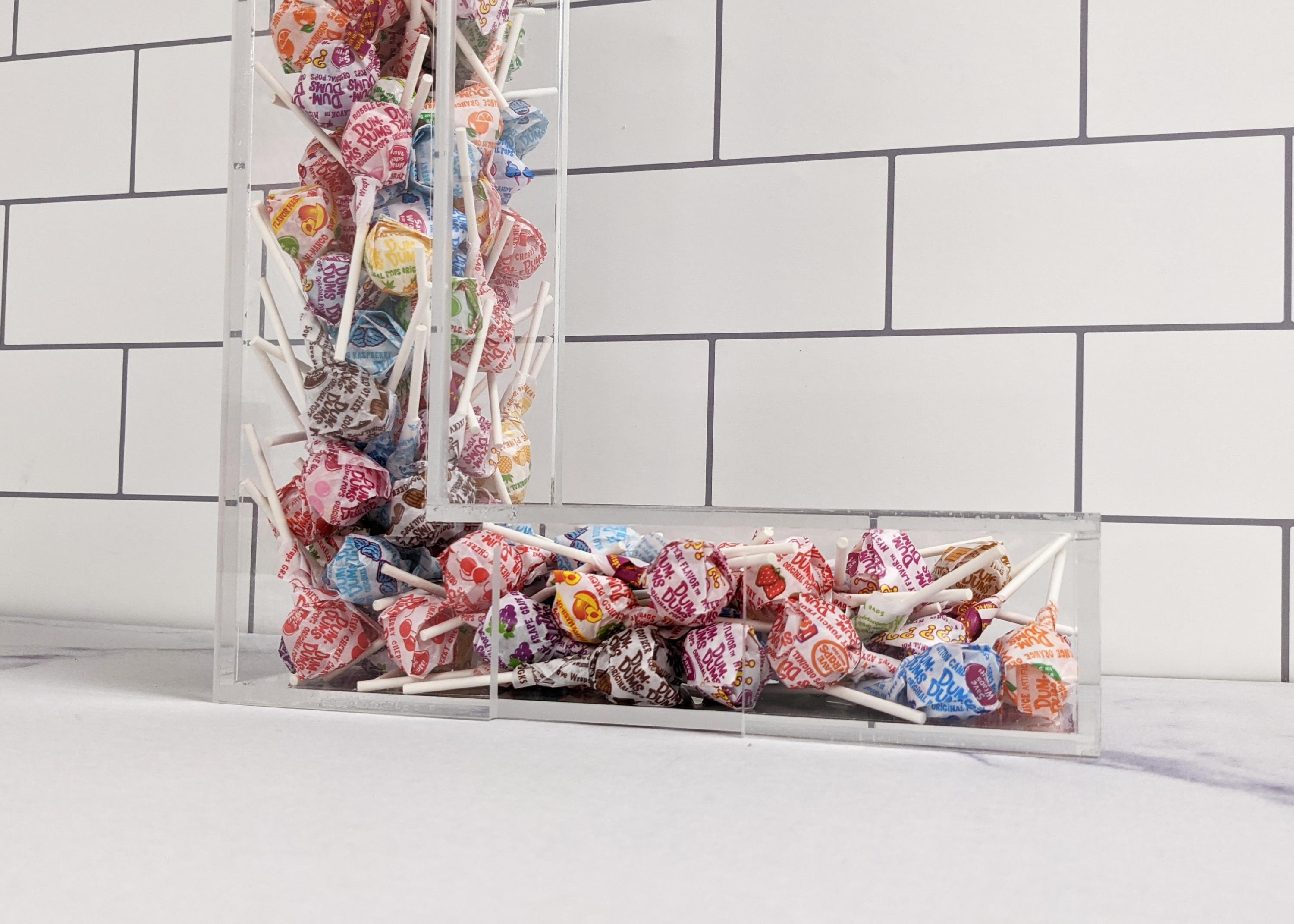 14"h or 18"h Fillable Acrylic Letter Dispenser, Bar or Bat Mitzvah ...