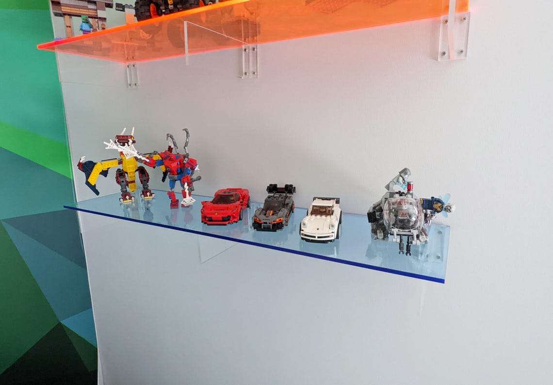 Fluorescent Acrylic Shelves, Edge Glow Shelves, Lucite Acrylic Shelves ...