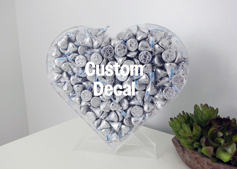 9"h Fillable Acrylic Heart, Acrylic Heart - Etsy