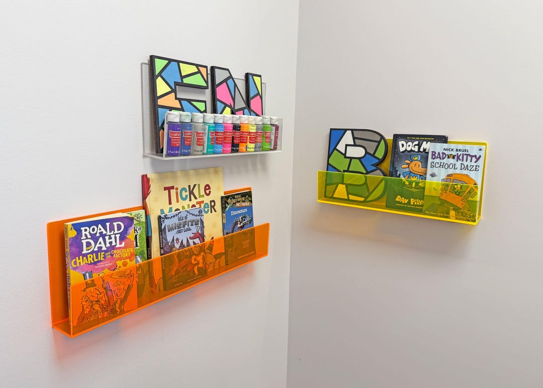 Acrylic Ledge Shelf, Lucite Ledge Shelf, Transparent Acrylic Shelf - Etsy