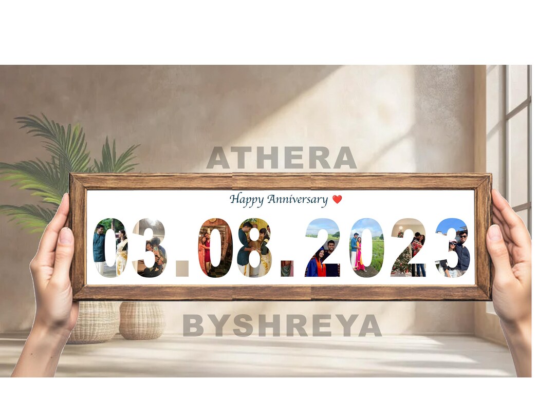 Personalized Photo Frame With Custom Text and Message Perfect for ...