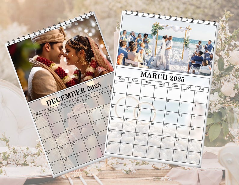 Personalized Photo Calendar | Wedding, Family, Couple Photos | Custom ...