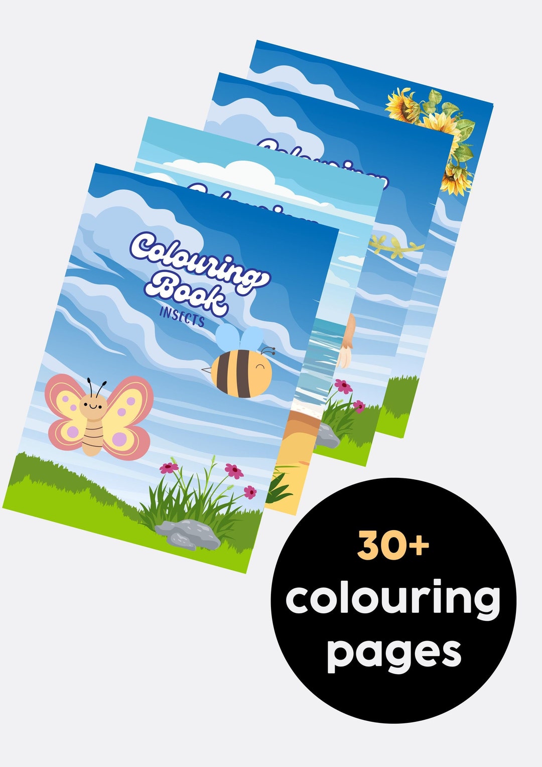 30 Printable Coloring Pages Kids Colouring Book Colouring Book for ...
