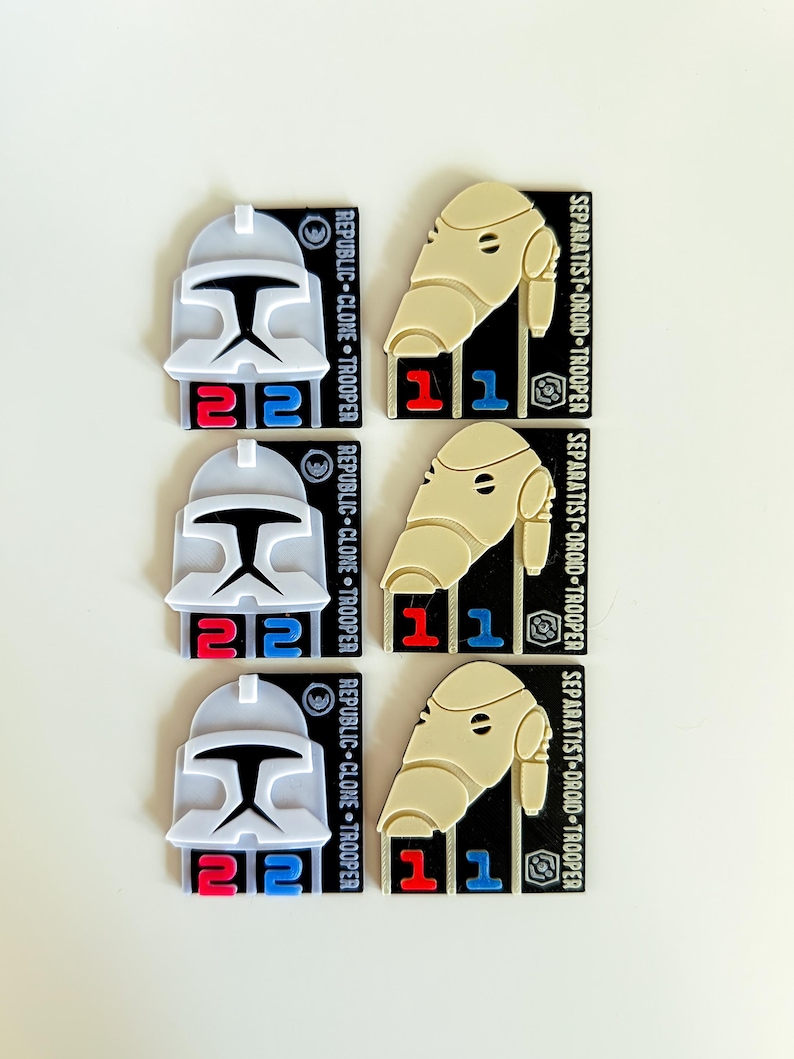 Star Wars Unlimited Clone Trooper and Battle Droid Tokens set of 3 and ...