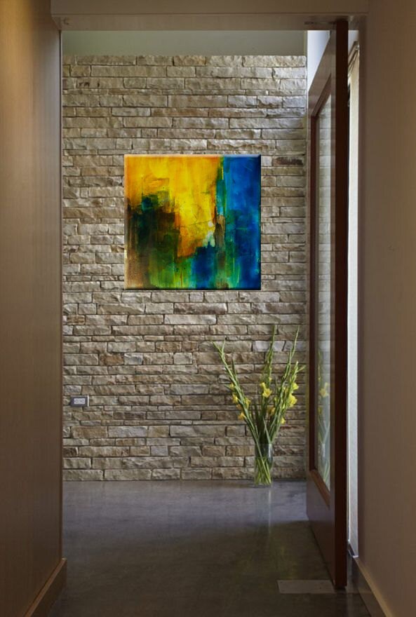 Threshold 24 X 24 Abstract Acrylic Painting Contemporary - Etsy