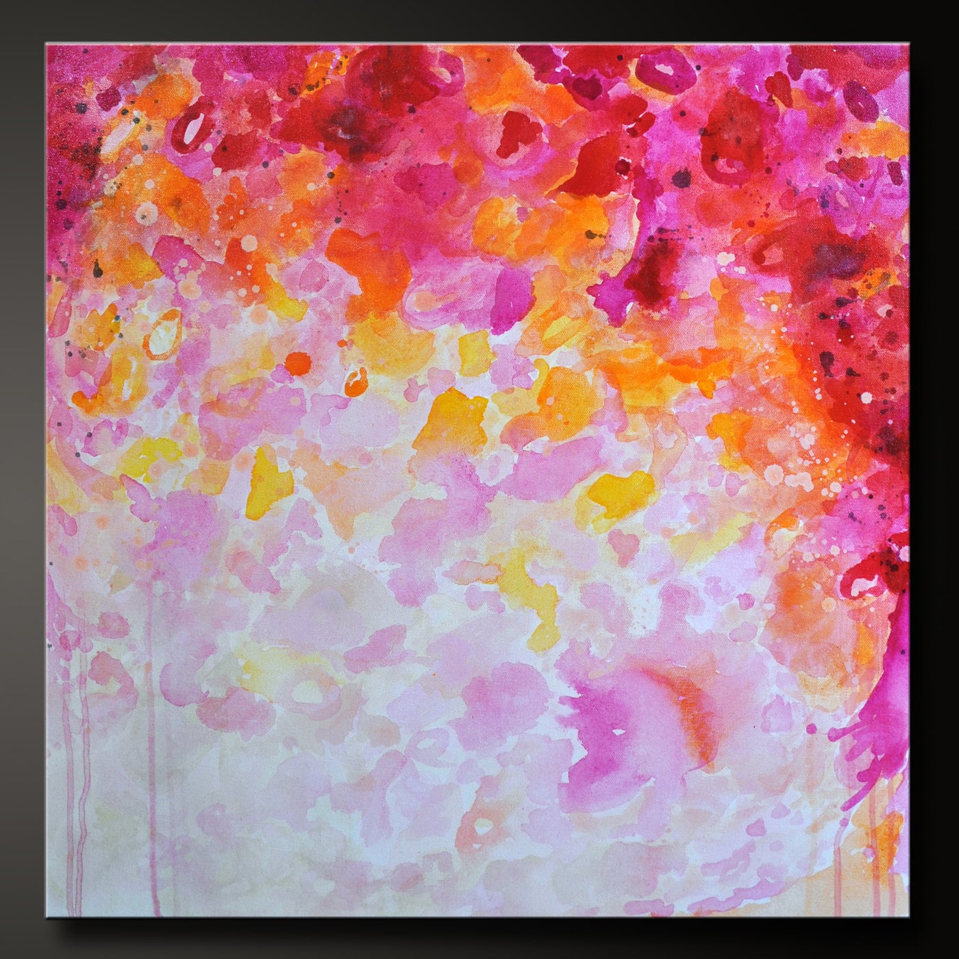 Spring Bouquet- 24 X 24 - Abstract Acrylic Painting on Canvas ...