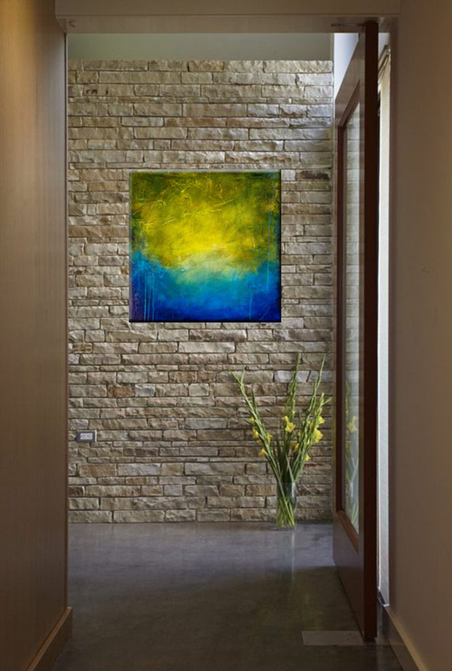 Solace 24 X 24 Abstract Acrylic Painting Fine Art - Etsy Denmark