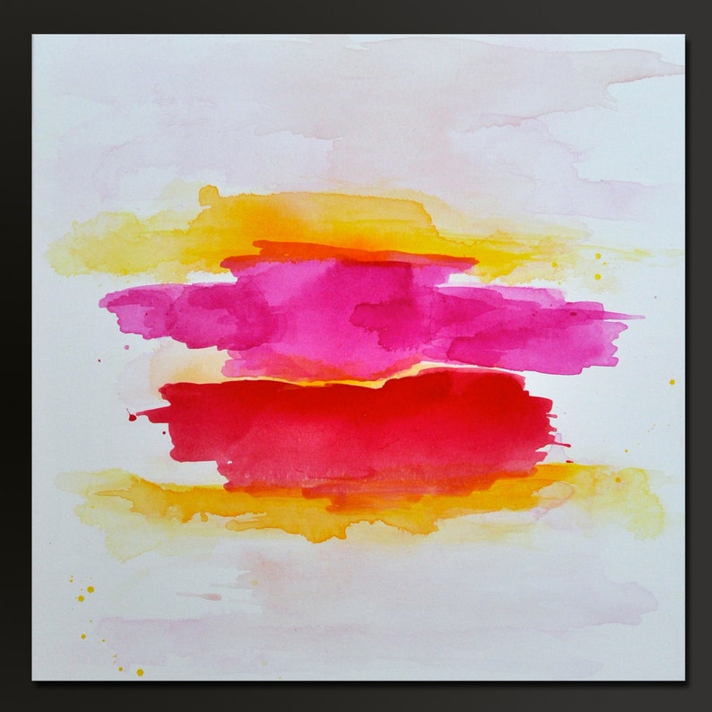 Radiant Beginnings - 24 X 24 - Abstract Acrylic Painting - Contemporary ...