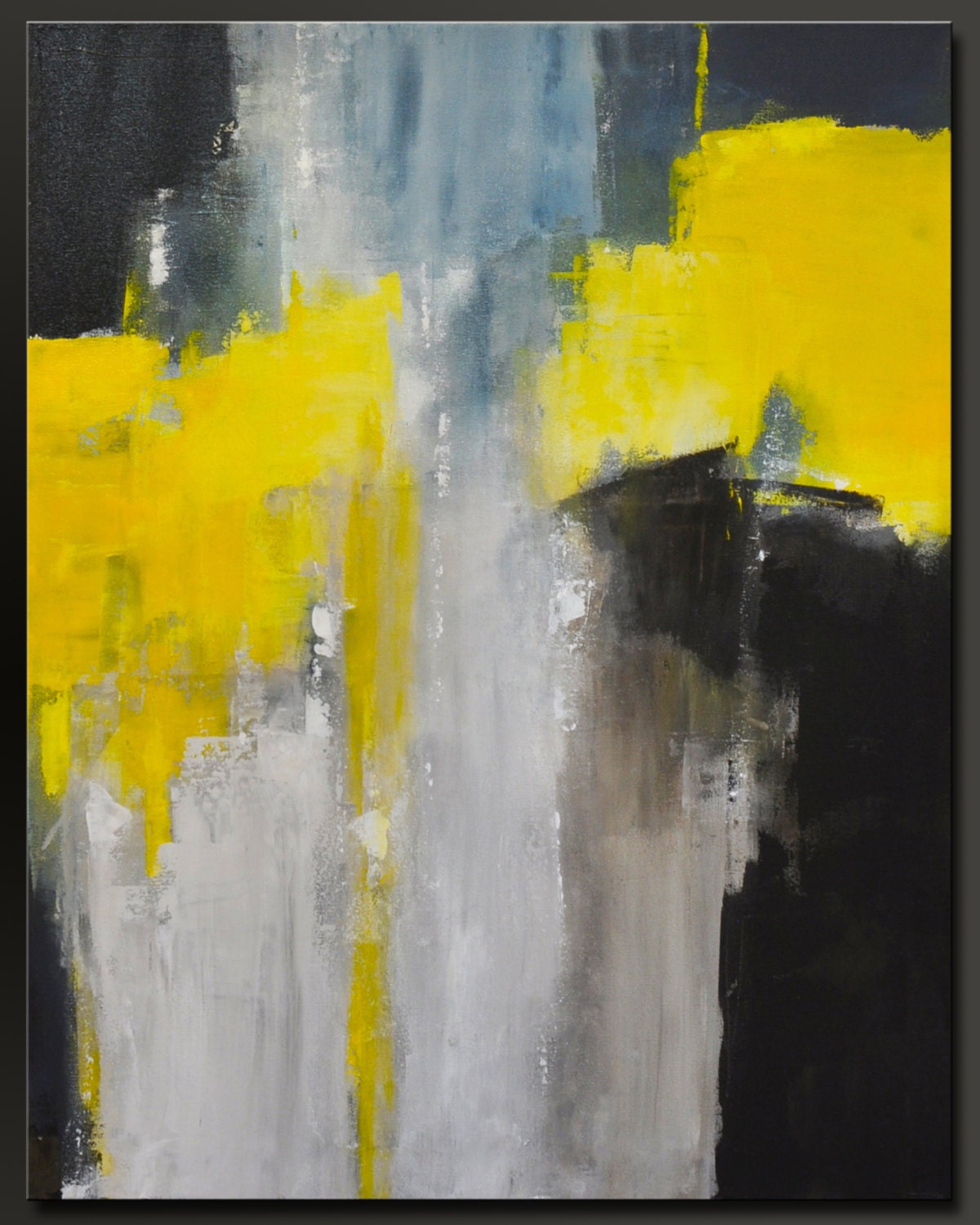 The Divide 30 X 24 Abstract Acrylic Painting Contemporary Wall Art - Etsy