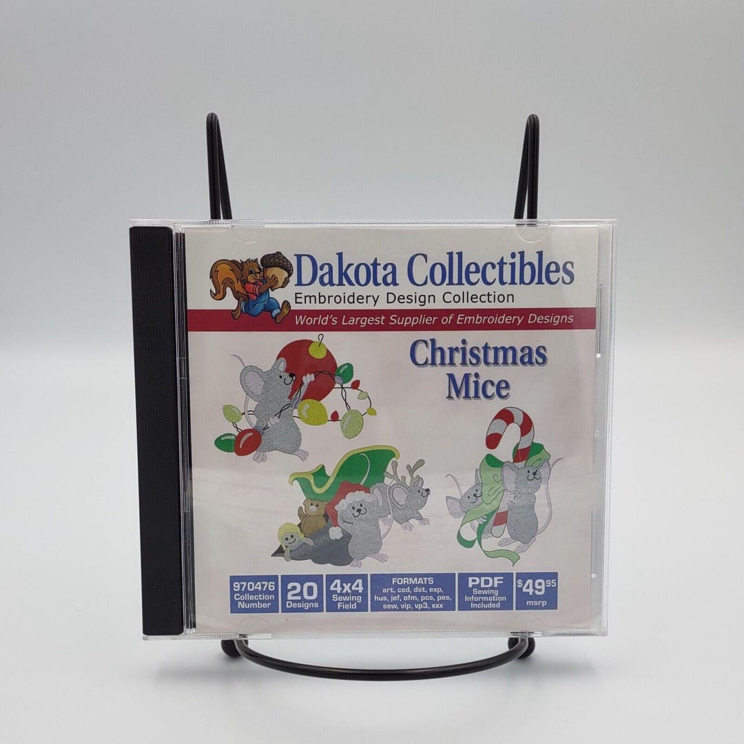 Dakota Collectibles: Christmas Mice ~ Embroidery Design Collection CD ...