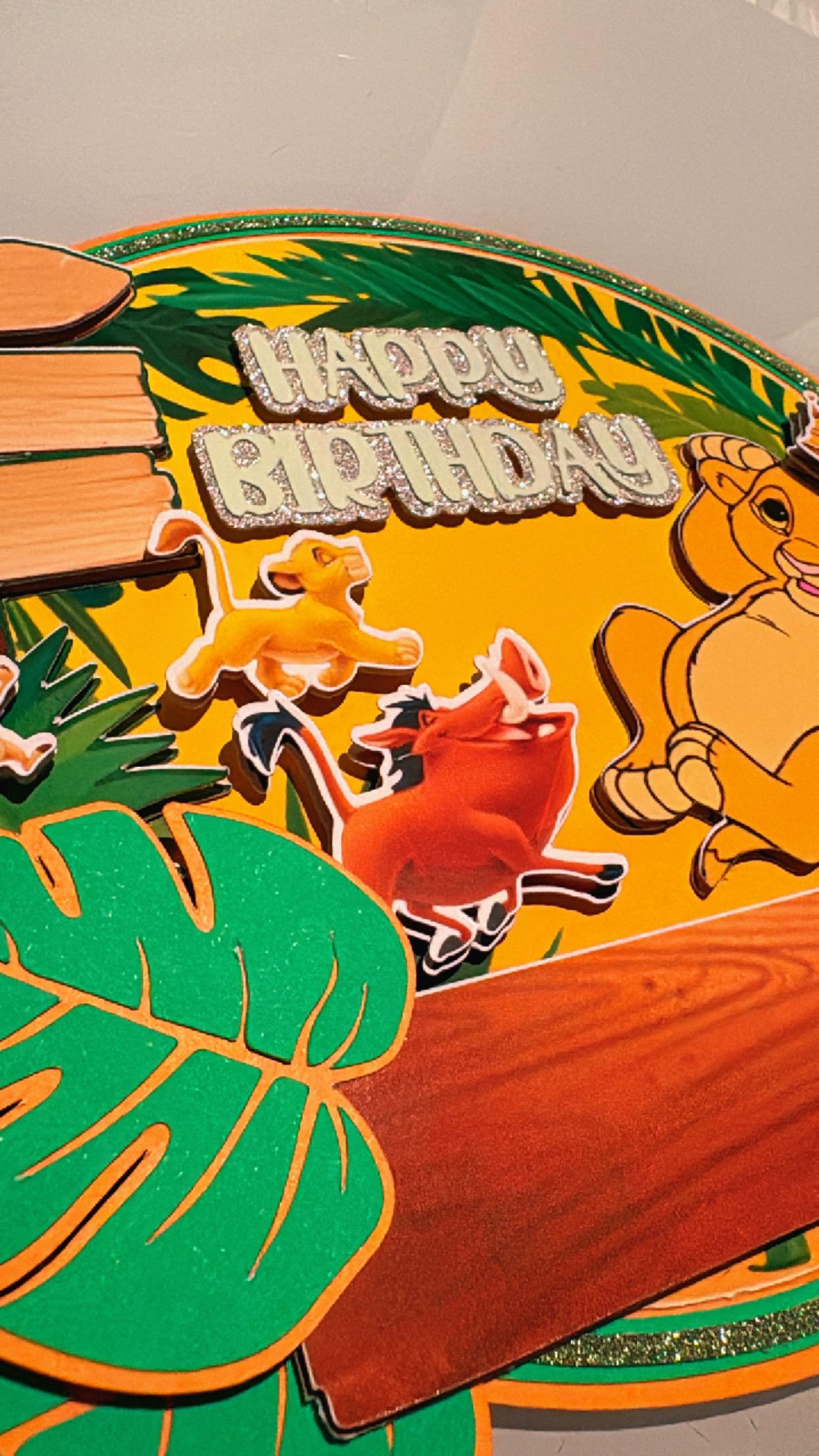 Lion King Cake Topper | Simba Personalised Topper | Mufasa Cake ...