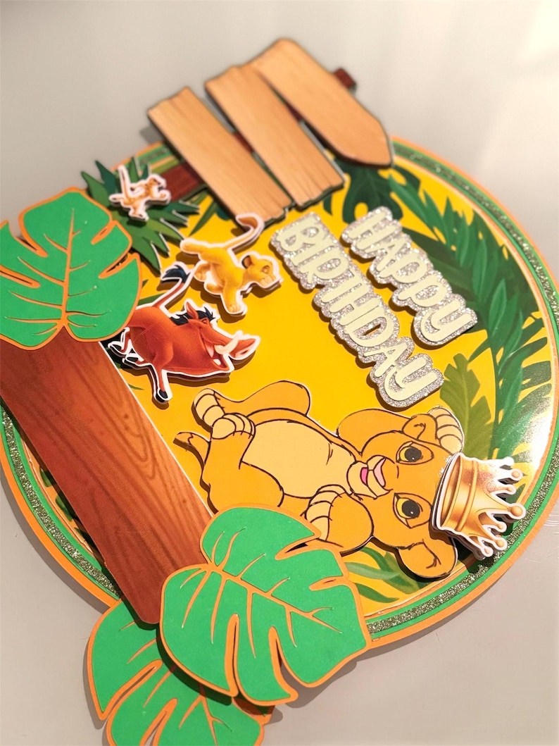 Lion King Cake Topper | Simba Personalised Topper | Mufasa Cake ...