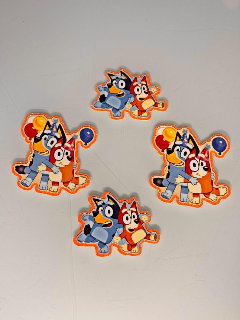 Bluey Cupcake Topper - Etsy