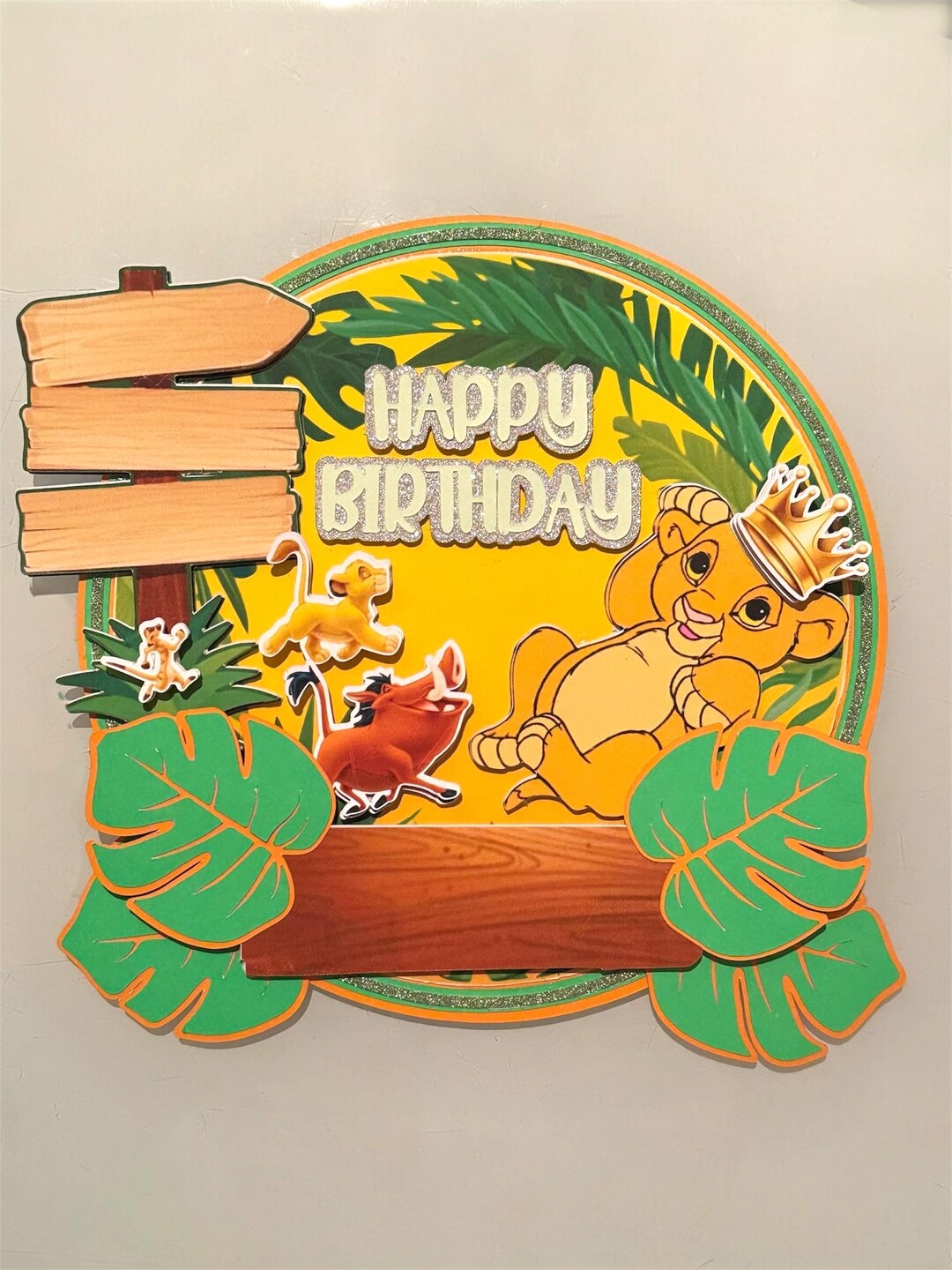 Lion King Cake Topper | Simba Personalised Topper | Mufasa Cake ...