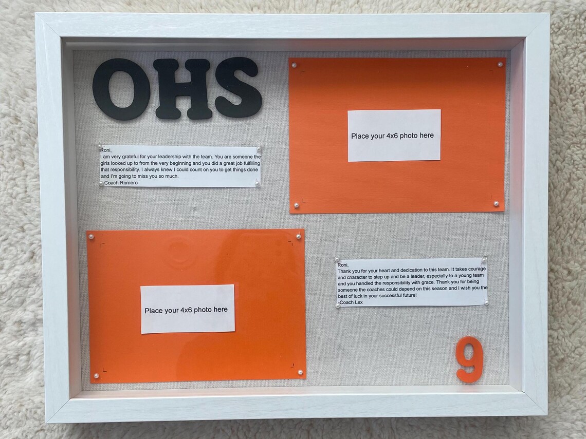 Customized Shadow Box for Athlete, Senior Night Gift, Graduation Gift ...