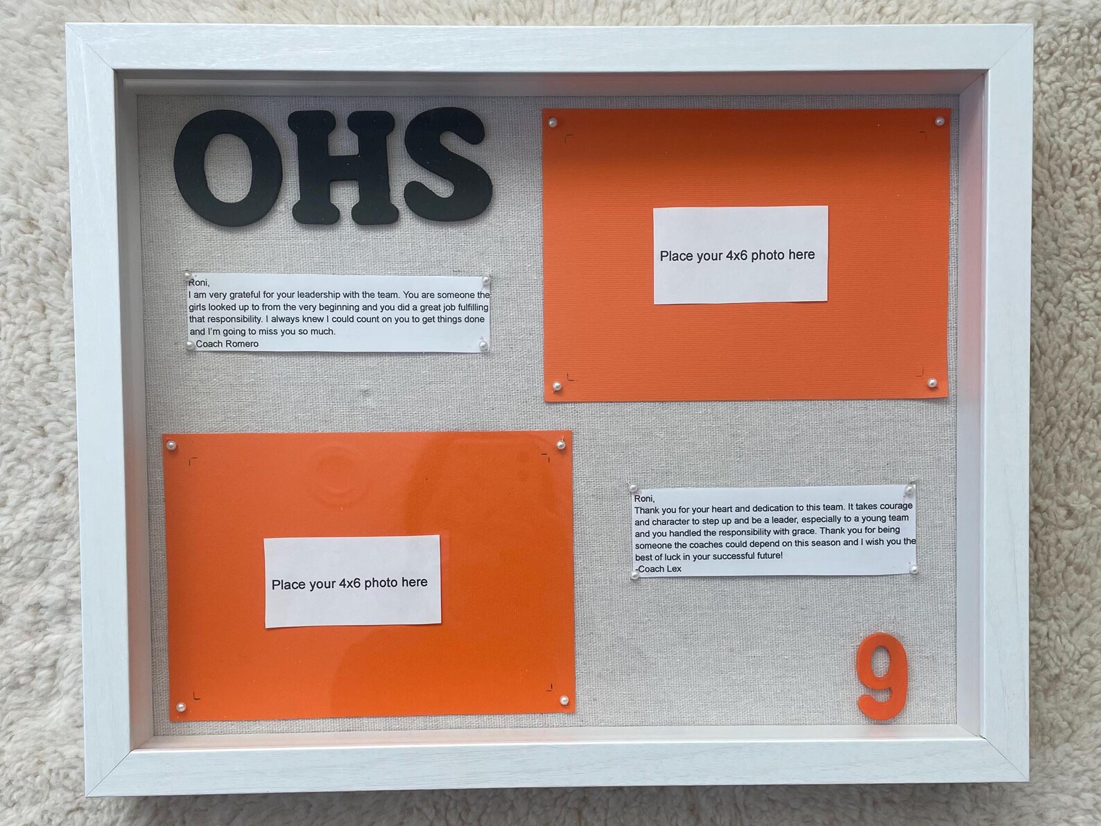 Customized Shadow Box for Athlete, Senior Night Gift, Graduation Gift ...