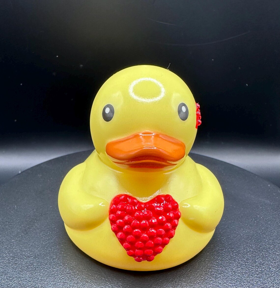 Día de San Valentín, Día de la Madre, pato Blinged único y especial ...