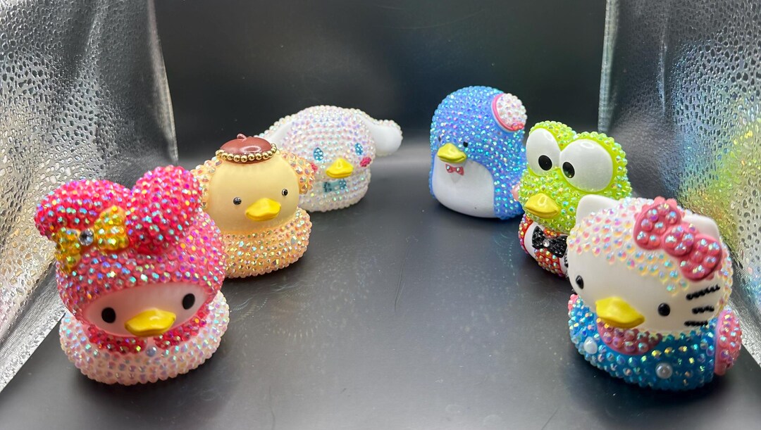 Hello Kitty and Friends Blinged Rubber Duck With Sparkling Rhinestones ...