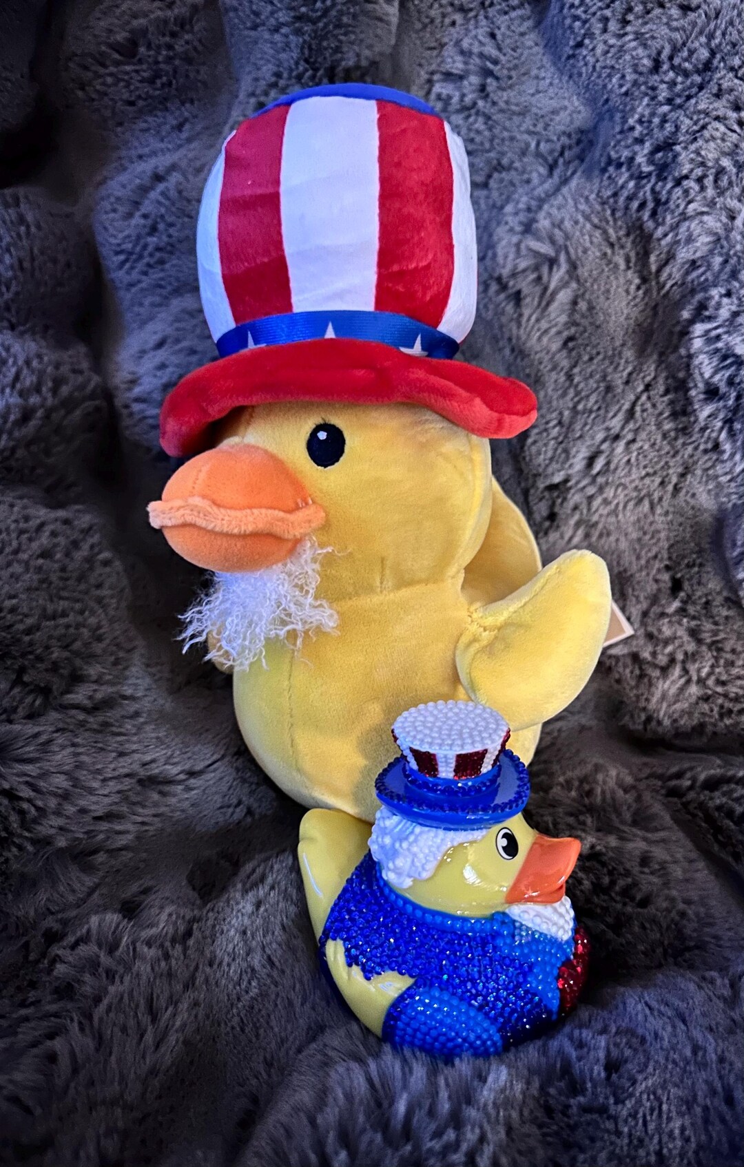 Uncle Sam Duck Set: Patriotic USA Jeep Duck & Stuffie - Etsy