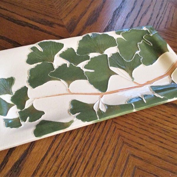 Green Ginkgo Pottery - Etsy