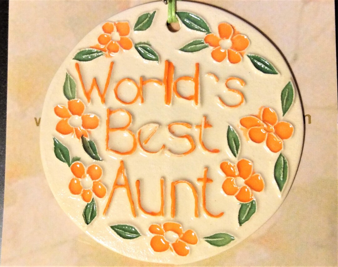 World's BEST AUNT Ornament! Handmade Original, Surprisingly Lightweight ...