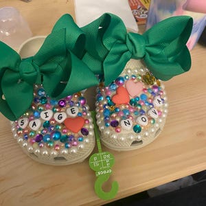 Custom Bedazzled Toddler Crocs | Sparkly Baby Shoes With Rhinestones ...