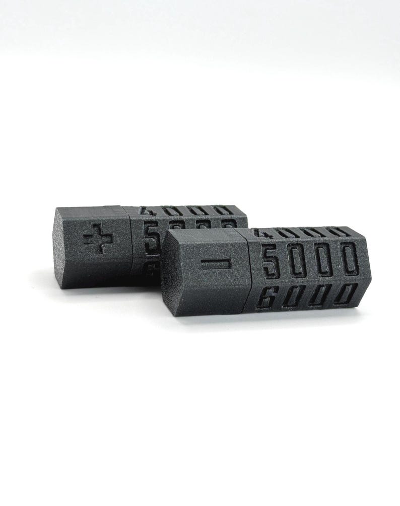TCG Counters Plus Minus 1000–6000 | 2 Pieces | 3D Printed | Pick Your ...