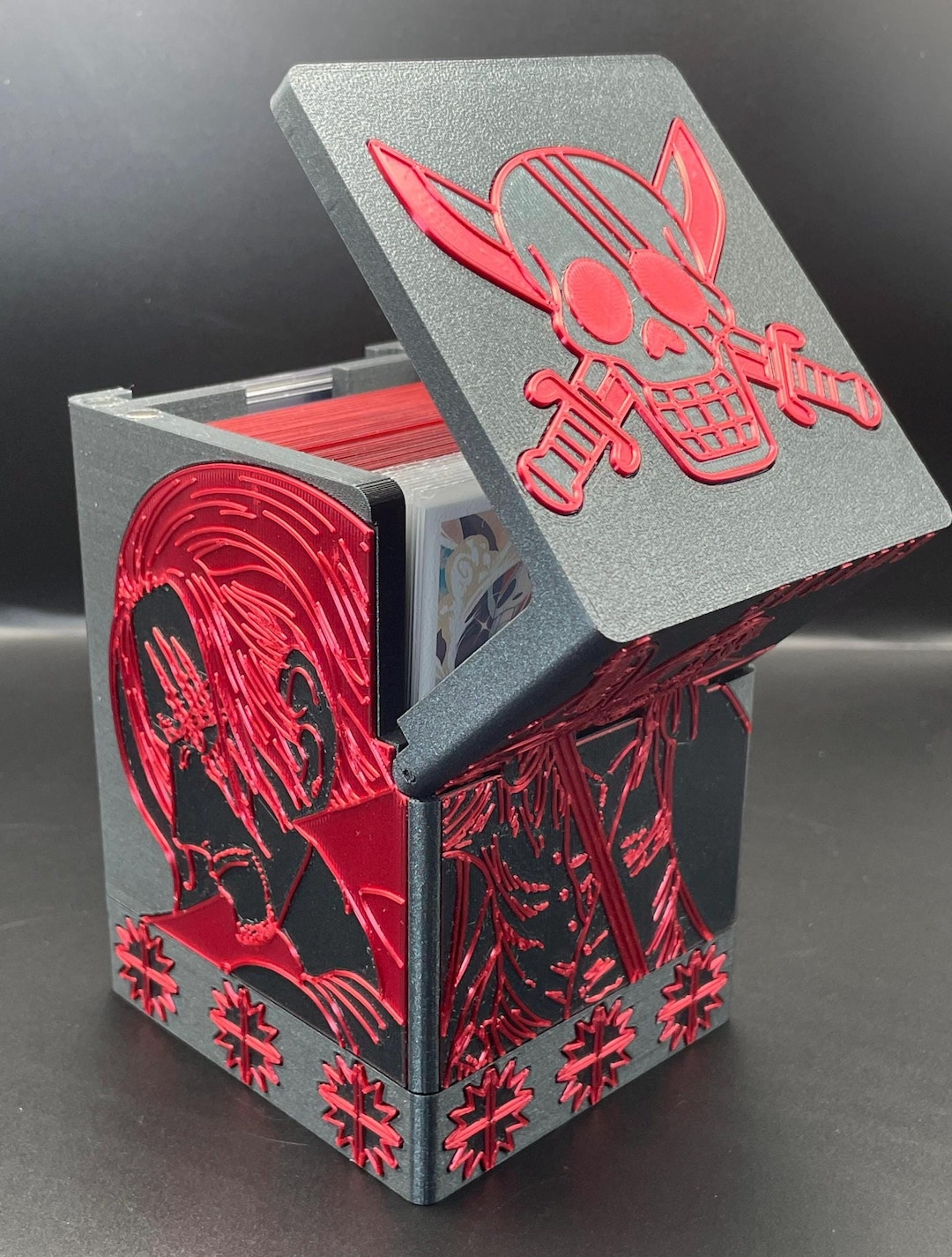 OPTCG Deck Box Shanks Red Hair Pirates Four Emperors Yonko Themed ...