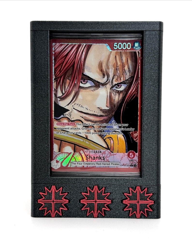 OPTCG Deck Box Shanks Red Hair Pirates Four Emperors Yonko Themed ...