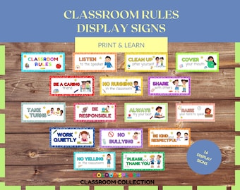 Classroom Golden Rules A3 Poster - Etsy Canada