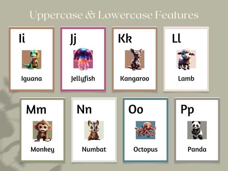 26 Alphabet Flash Cards, Letter Flashcards, Alphabet Printable Cards ...