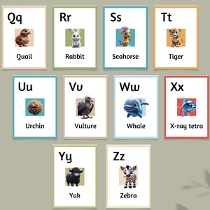 26 Alphabet Flash Cards, Letter Flashcards, Alphabet Printable Cards ...