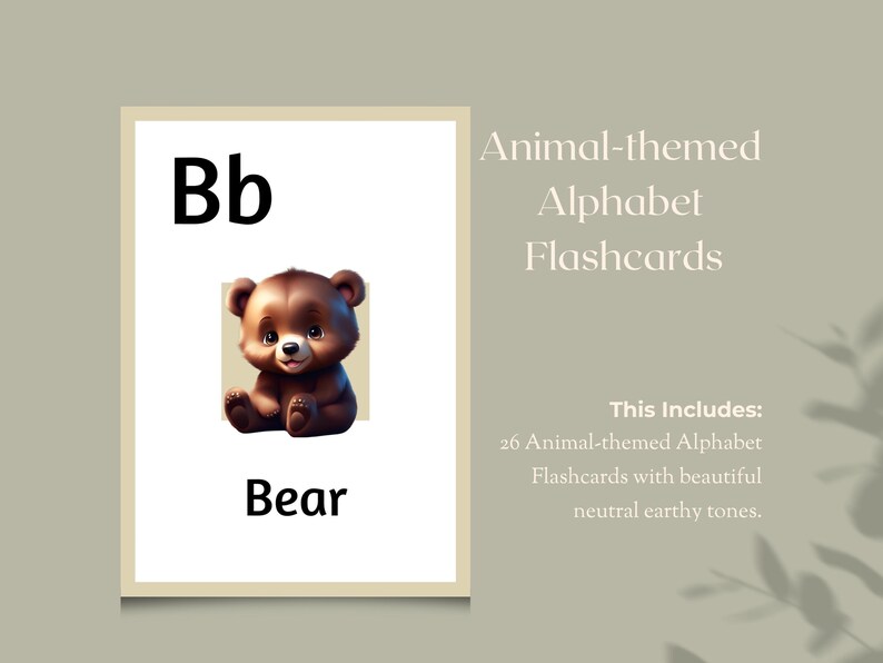 26 Alphabet Flash Cards, Letter Flashcards, Alphabet Printable Cards ...