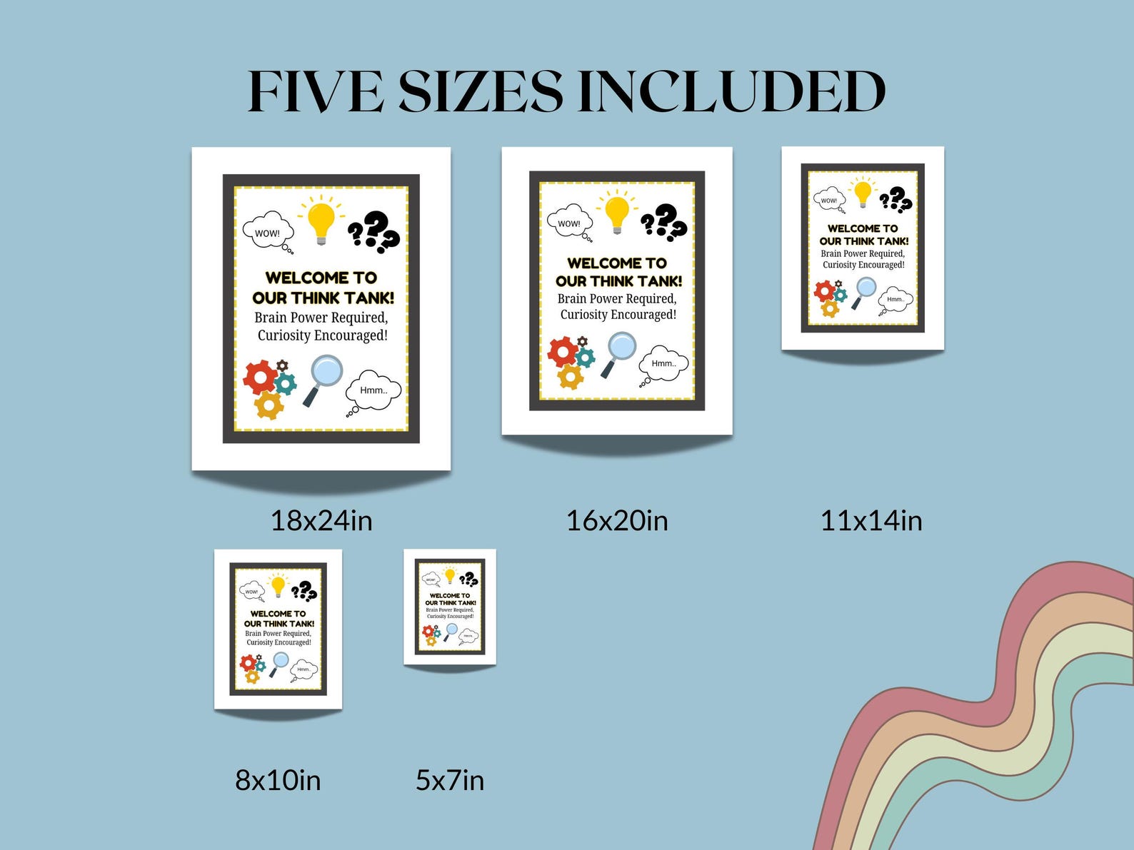 Printable Classroom Decor - Inspiring Classroom Sign & Educational Wall ...