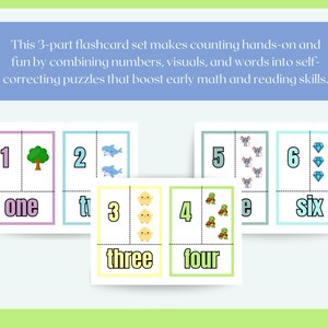 Number Flashcards for Kids | Numbers 1-20 | Montessori Counting ...
