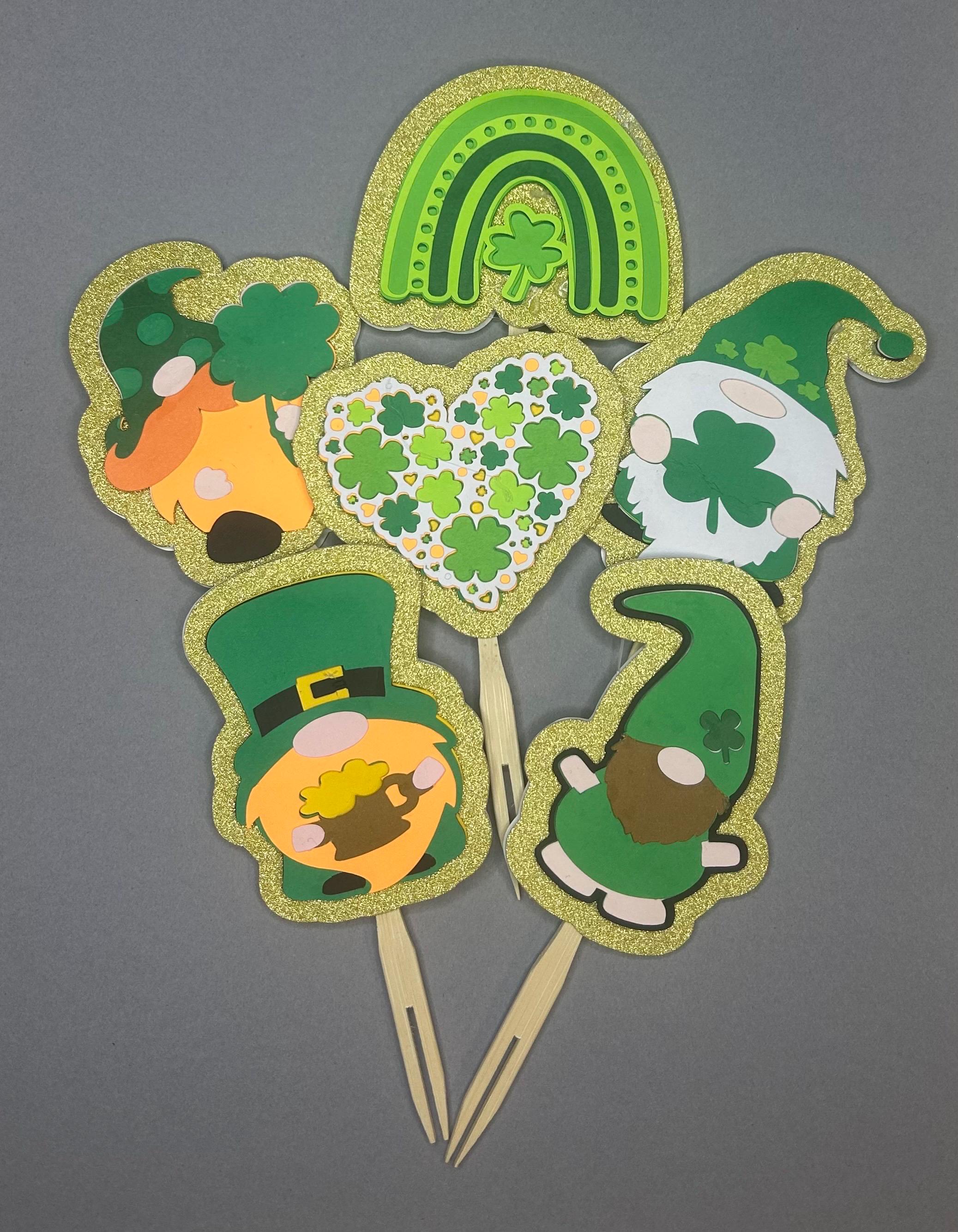 St. Patrick’s Day Themed Cupcake Toppers. Easy Decorations for the ...